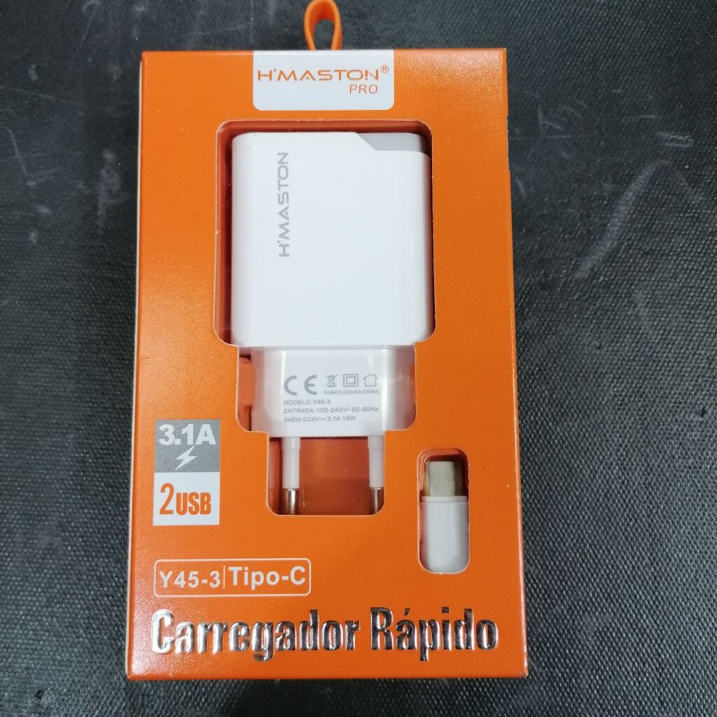 CARREGADOR H’MASTON Y45-3 TIPO-C – fei eletronico